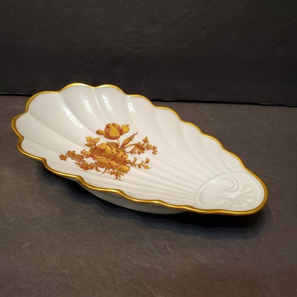 Limoges | Accents | Limoges France Gold Trim Rose Scalloped Shell ...